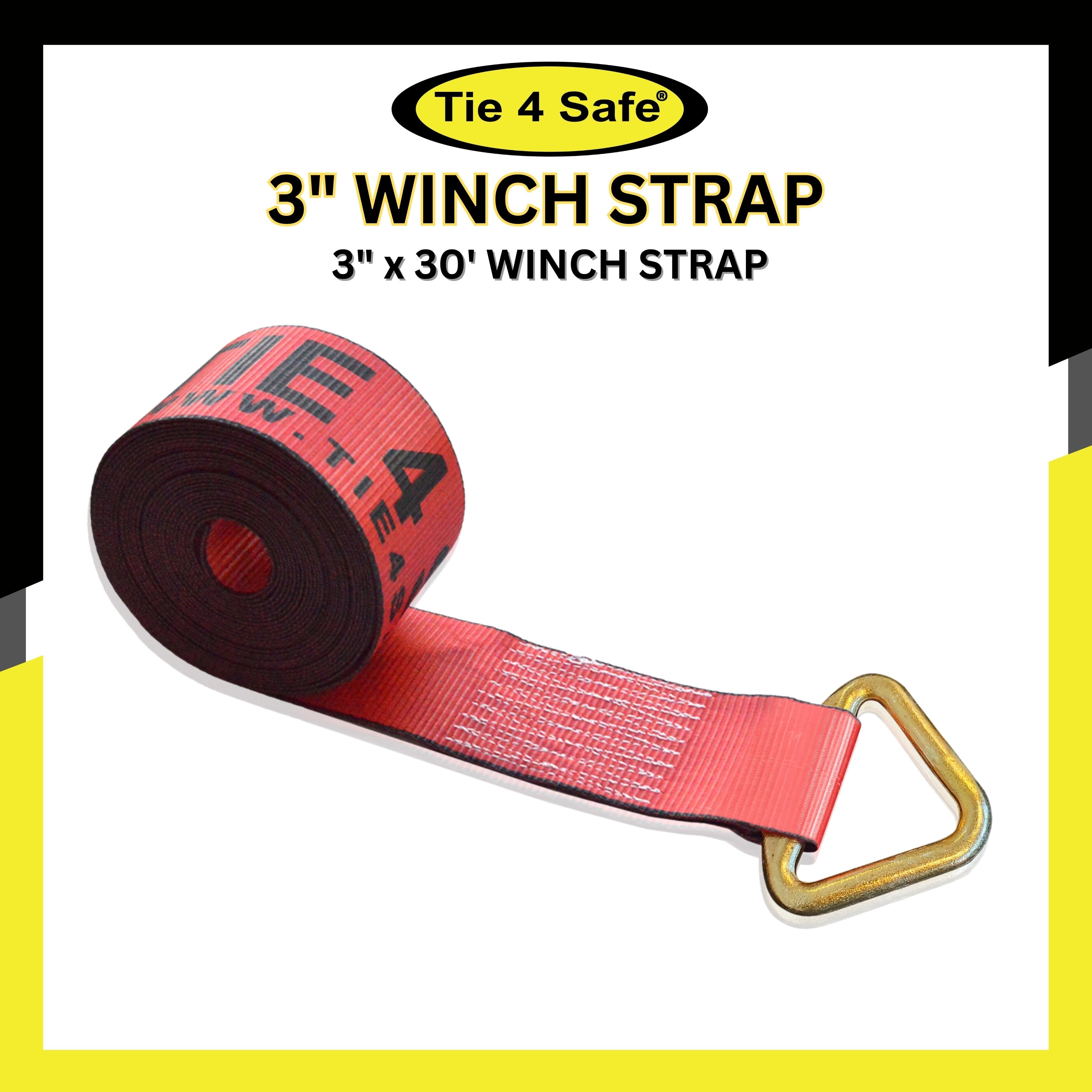 Winch Straps – Tie 4 Safe